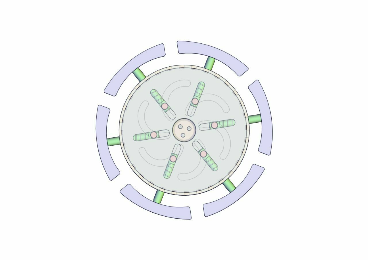 STL file Self-locking expanding mechanism 1-outer spring 🟣・3D printing ...