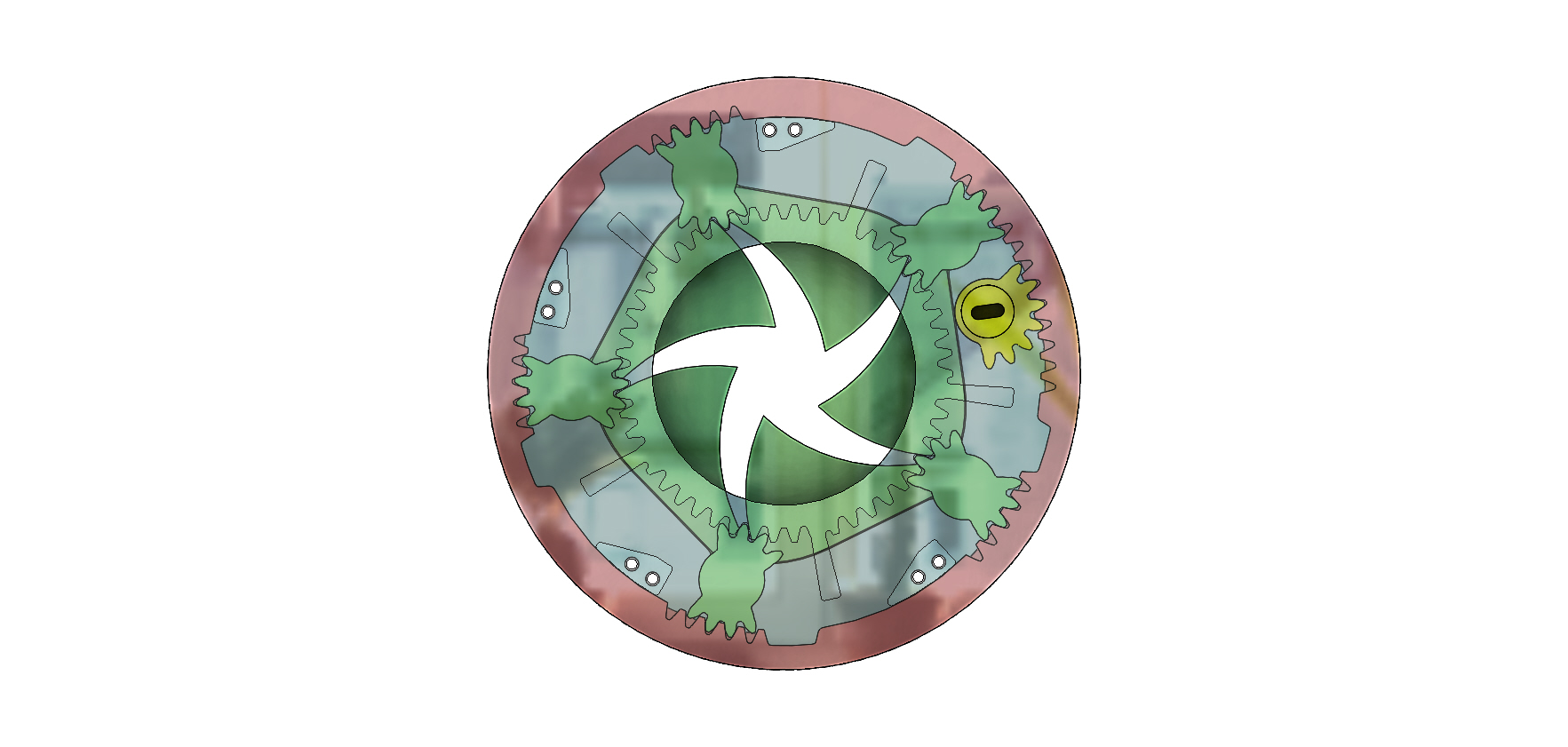 STL file 3DP5BLROD40A Mechanical shutter diaphragm Iris diy aperture 📱 ...