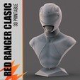 Download STL file Red Ranger Classic Bust - Fan Art • Object to 3D ...