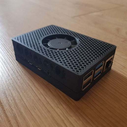 Download free 3D printer designs Raspberry Pi 4 case (40mm fan) ・ Cults