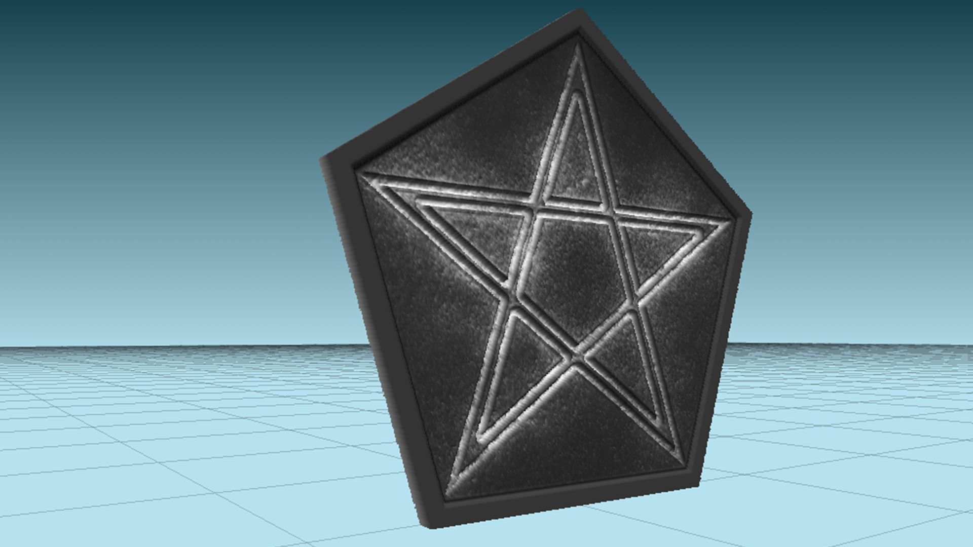 STL file Pentagram lithopane・3D printer model to download・Cults