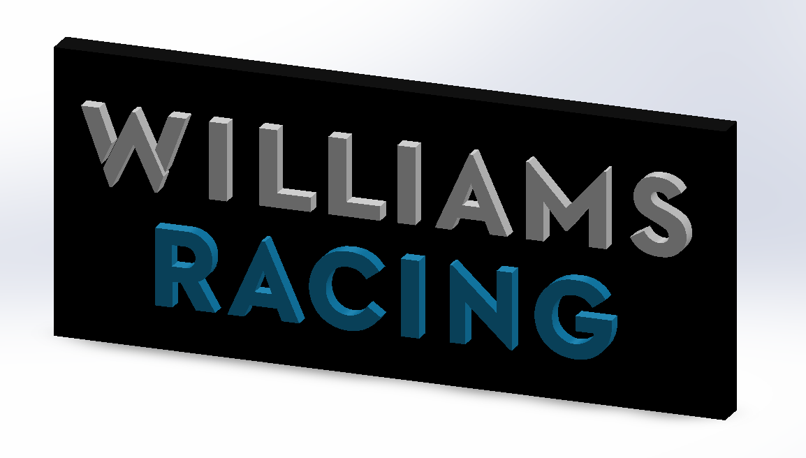 Файл STL Williams Racing logo・Модель для печати в 3D скачать・Cults