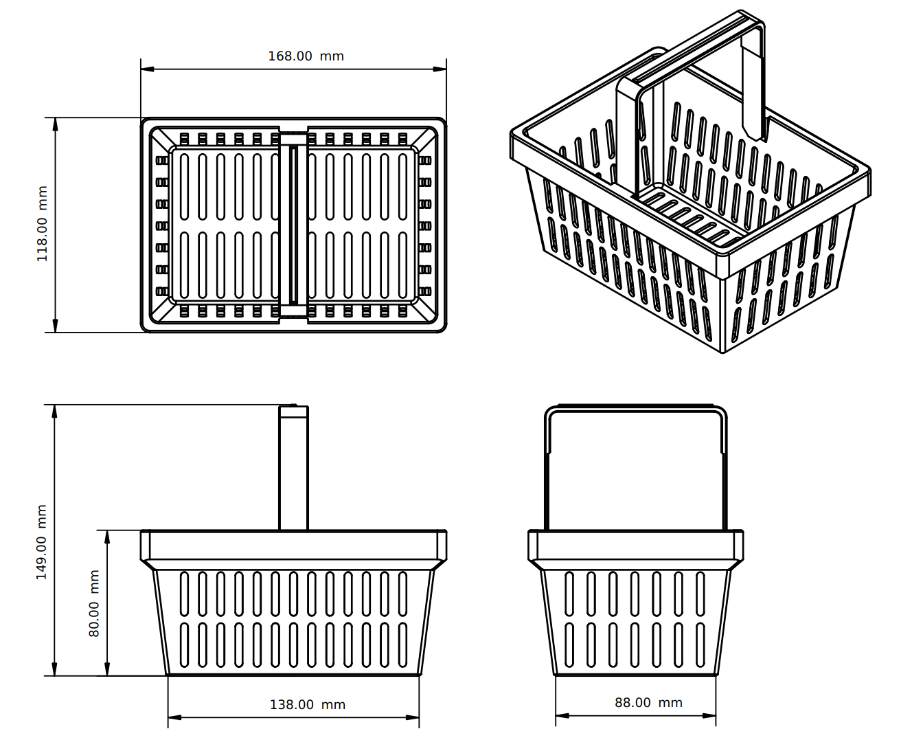 Archivo STL Cesta de la compra 🎲・Modelo de impresión 3D para descargar ...