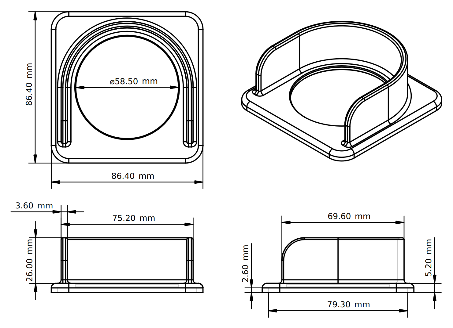 Free STL file Ethernet Outlet Socket Protector Wallplate 🔌・3D printing ...