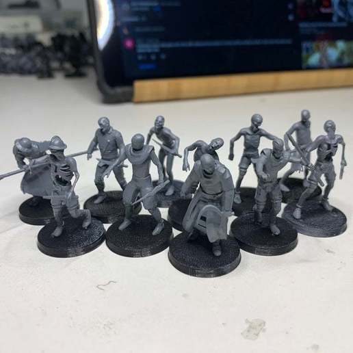 Descargar archivo 3MF gratis Zombies (28mm) • Objeto imprimible en 3D ...