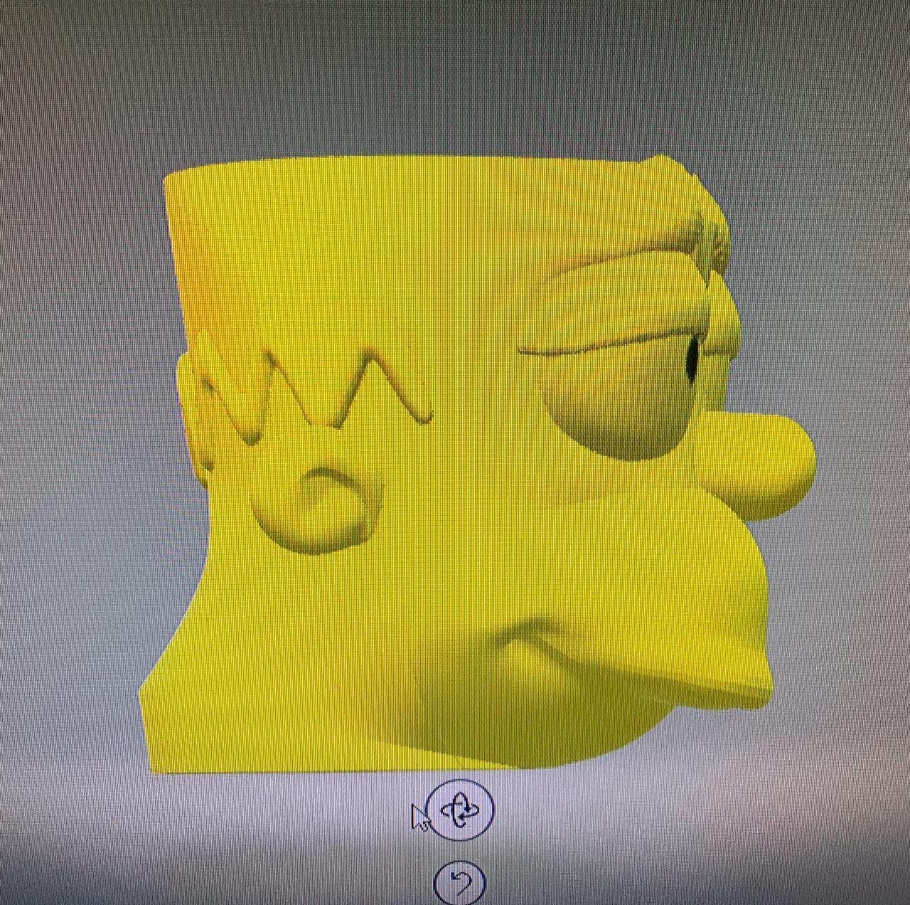 Бесплатный STL файл mate homero simpson・3D-печатная модель для загрузки ...