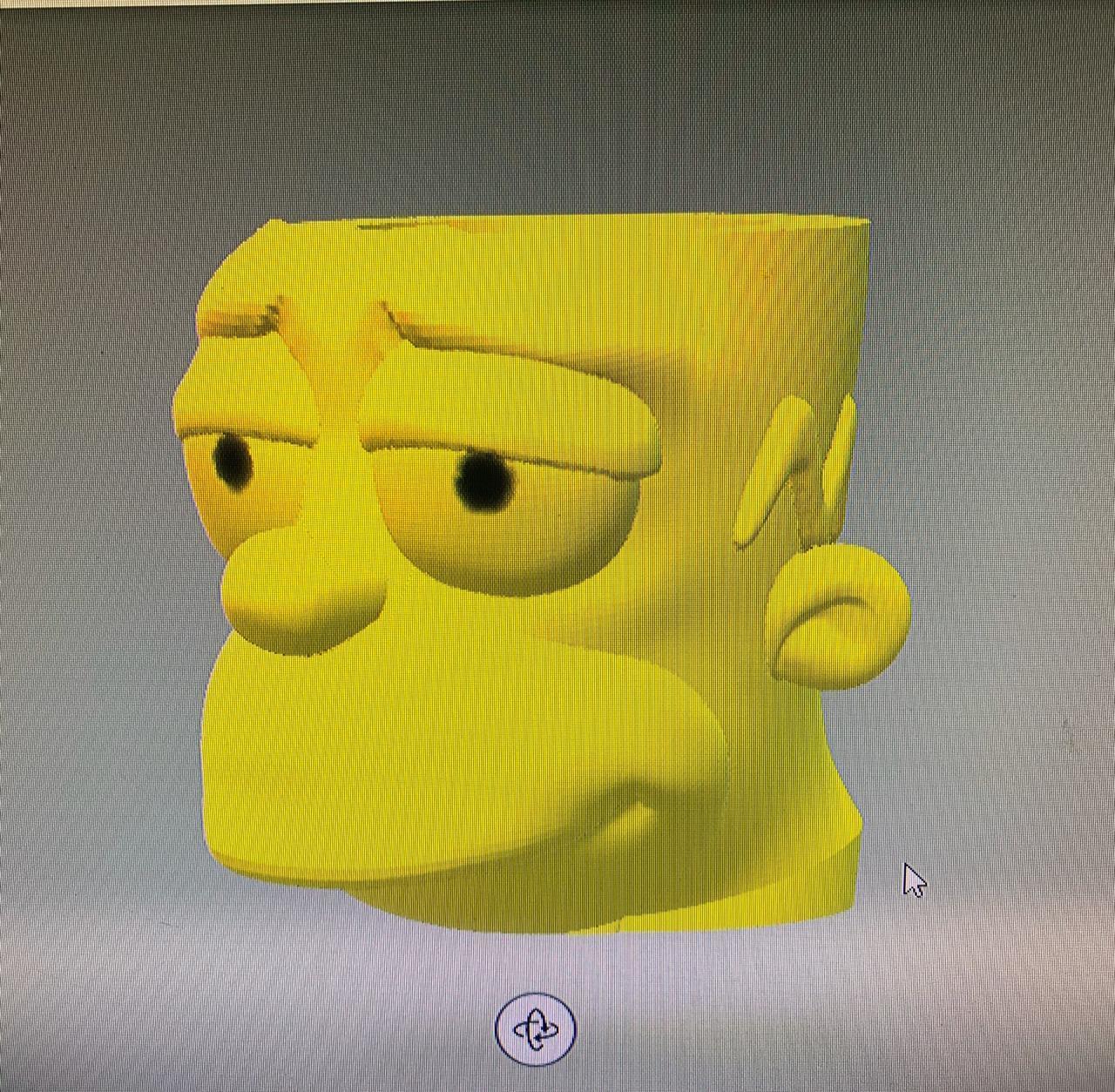 Бесплатный STL файл mate homero simpson・3D-печатная модель для загрузки ...