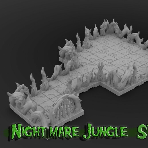 Download STL file Nightmare Jungle map • 3D printing model ・ Cults