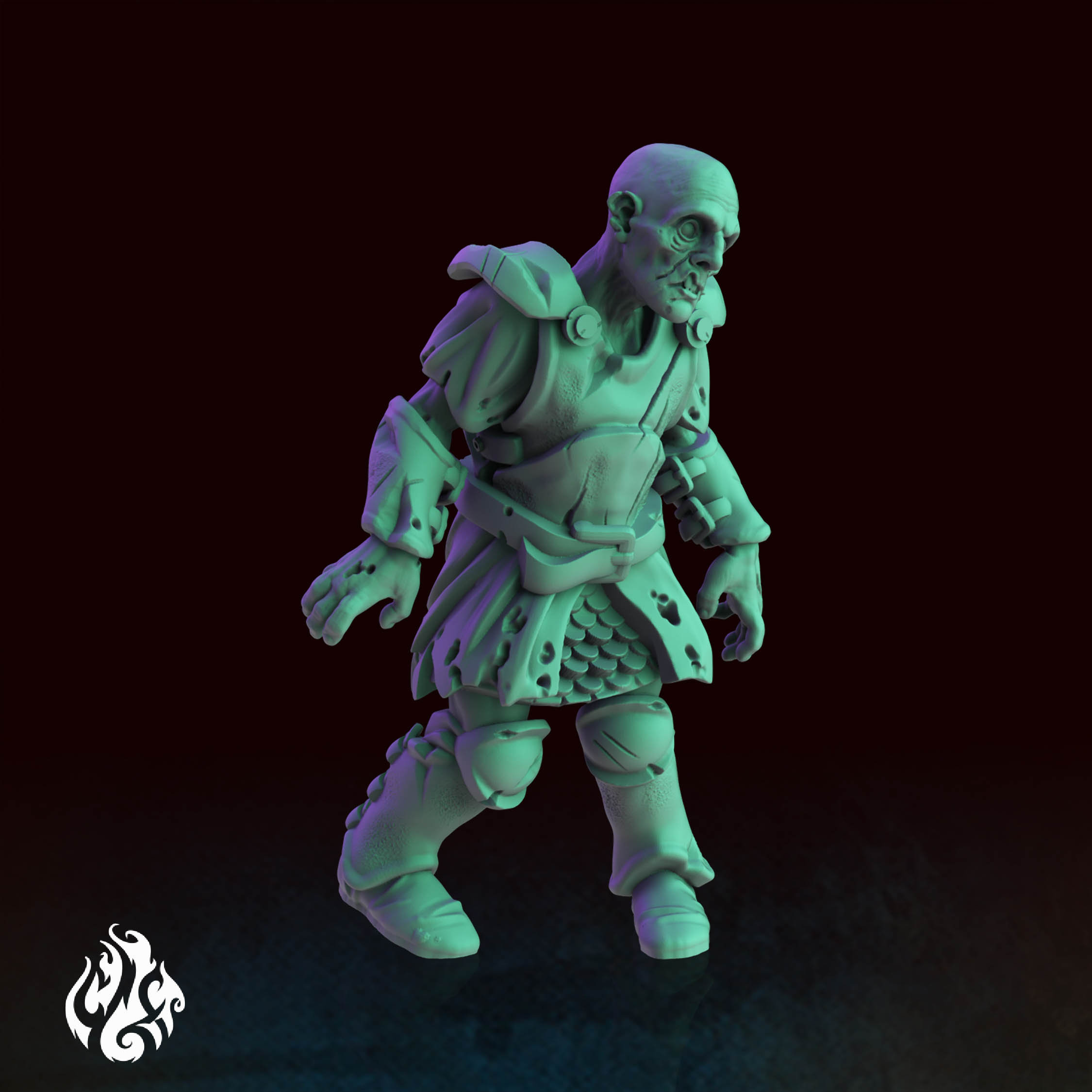 3D file Zombie Warrior・3D printer design to download・Cults
