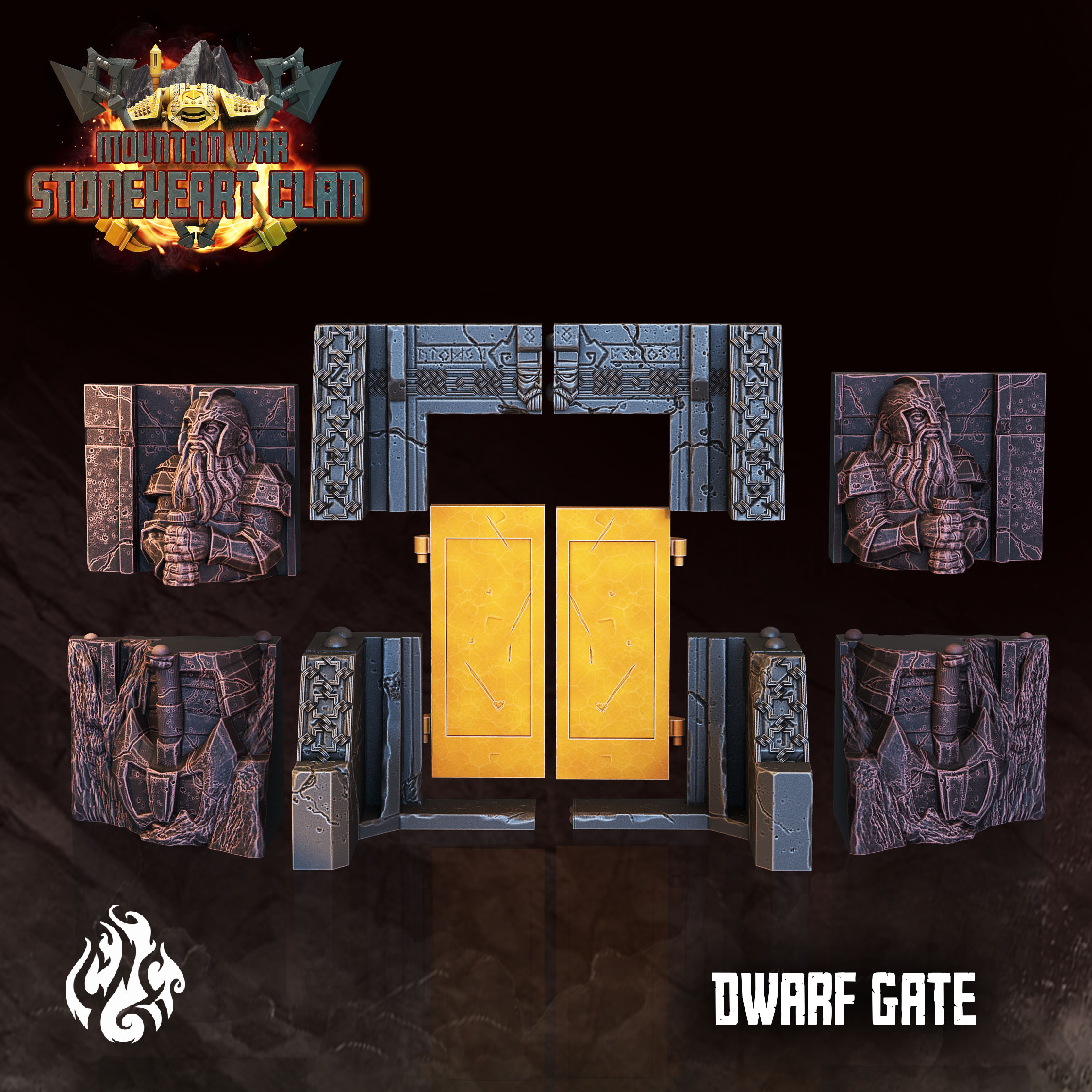 3D file Dwarf Gate・3D printer design to download・Cults