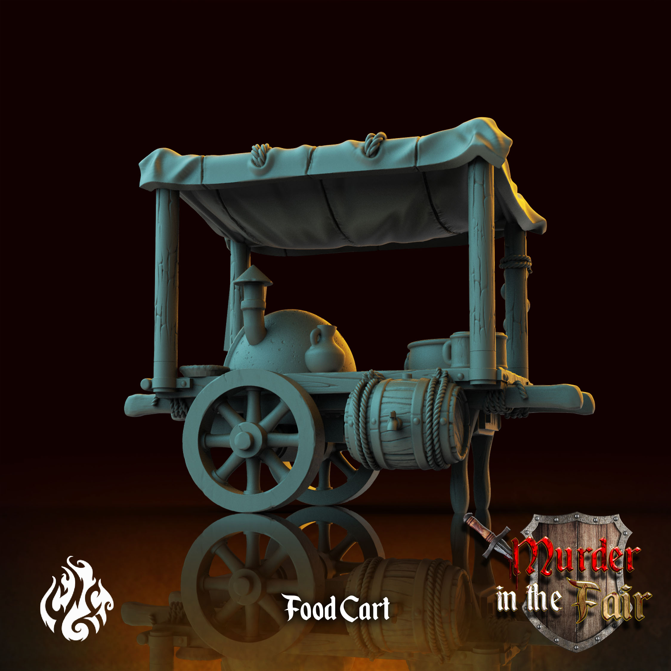 3D file Food Cart・3D printing design to download・Cults