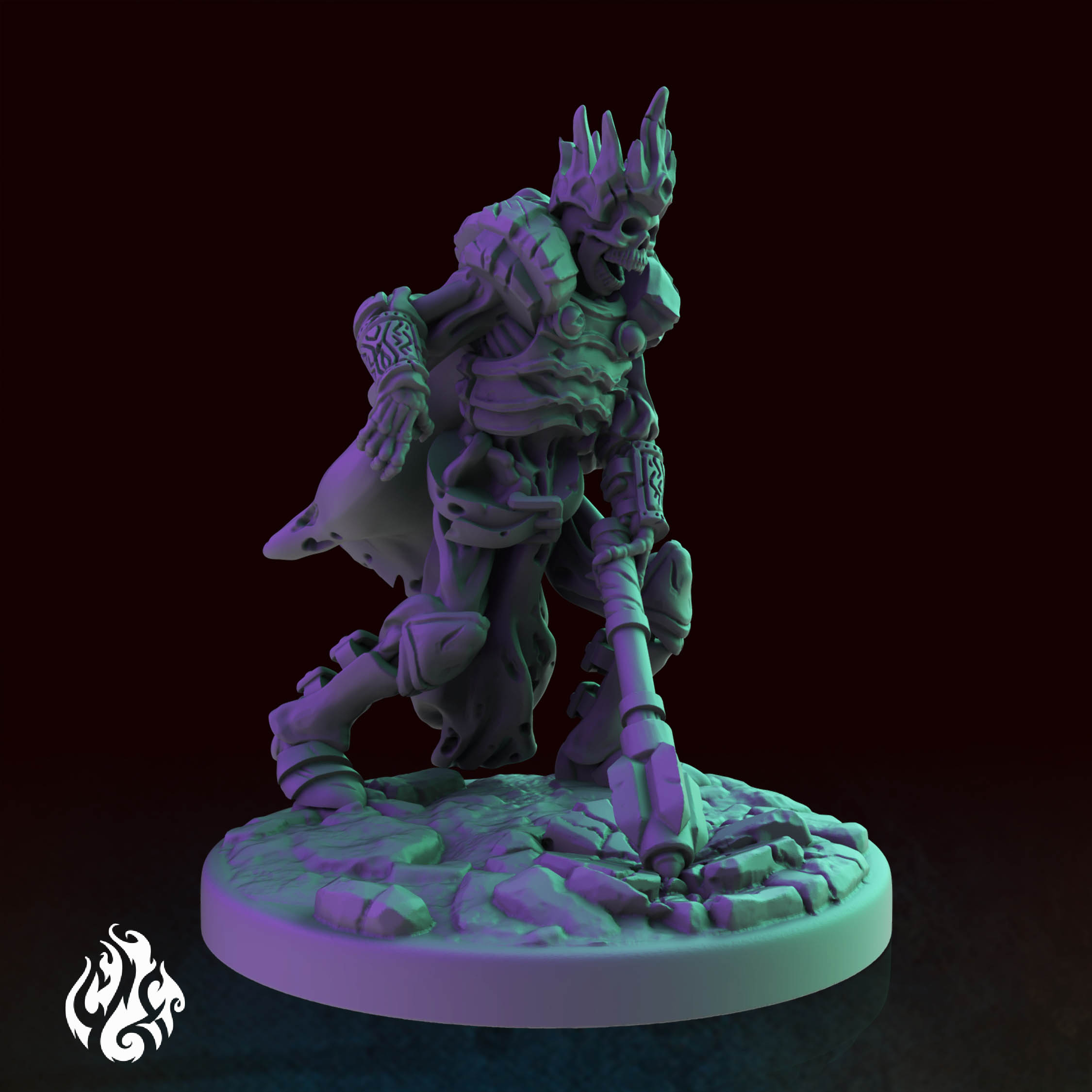 3D file The Skeleton King 💀・3D printer model to download・Cults