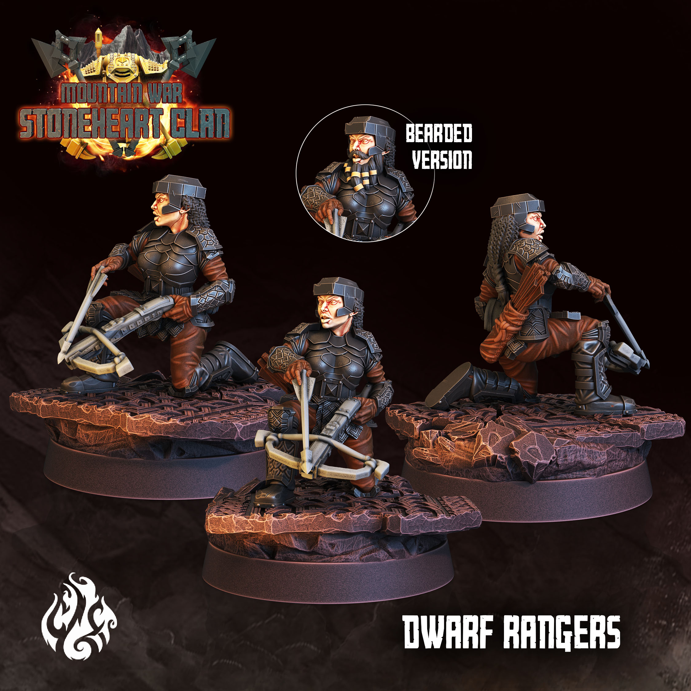 3D file Dwarf Rangers・3D printable model to download・Cults