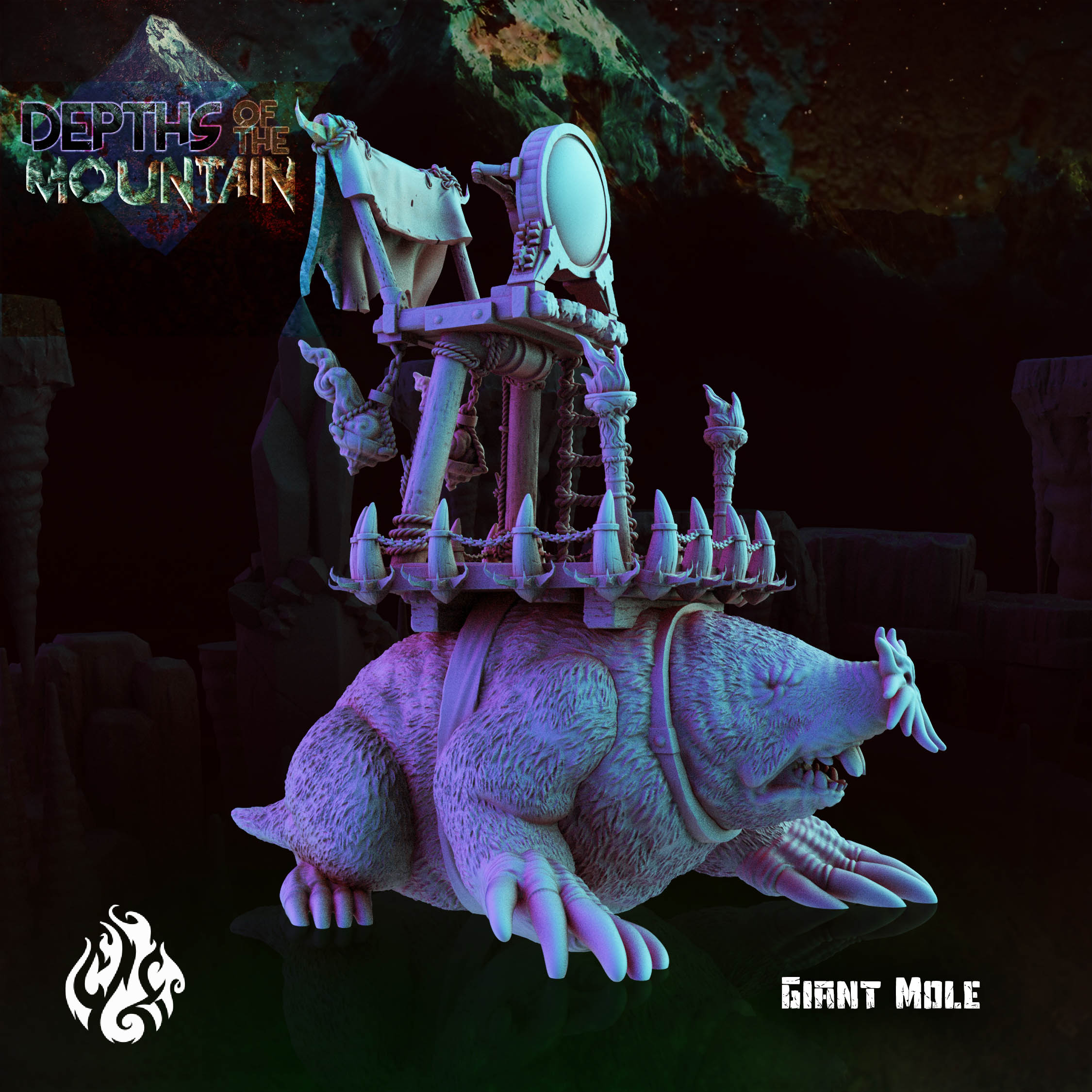 3D file Giant Mole mount・3D printer model to download・Cults