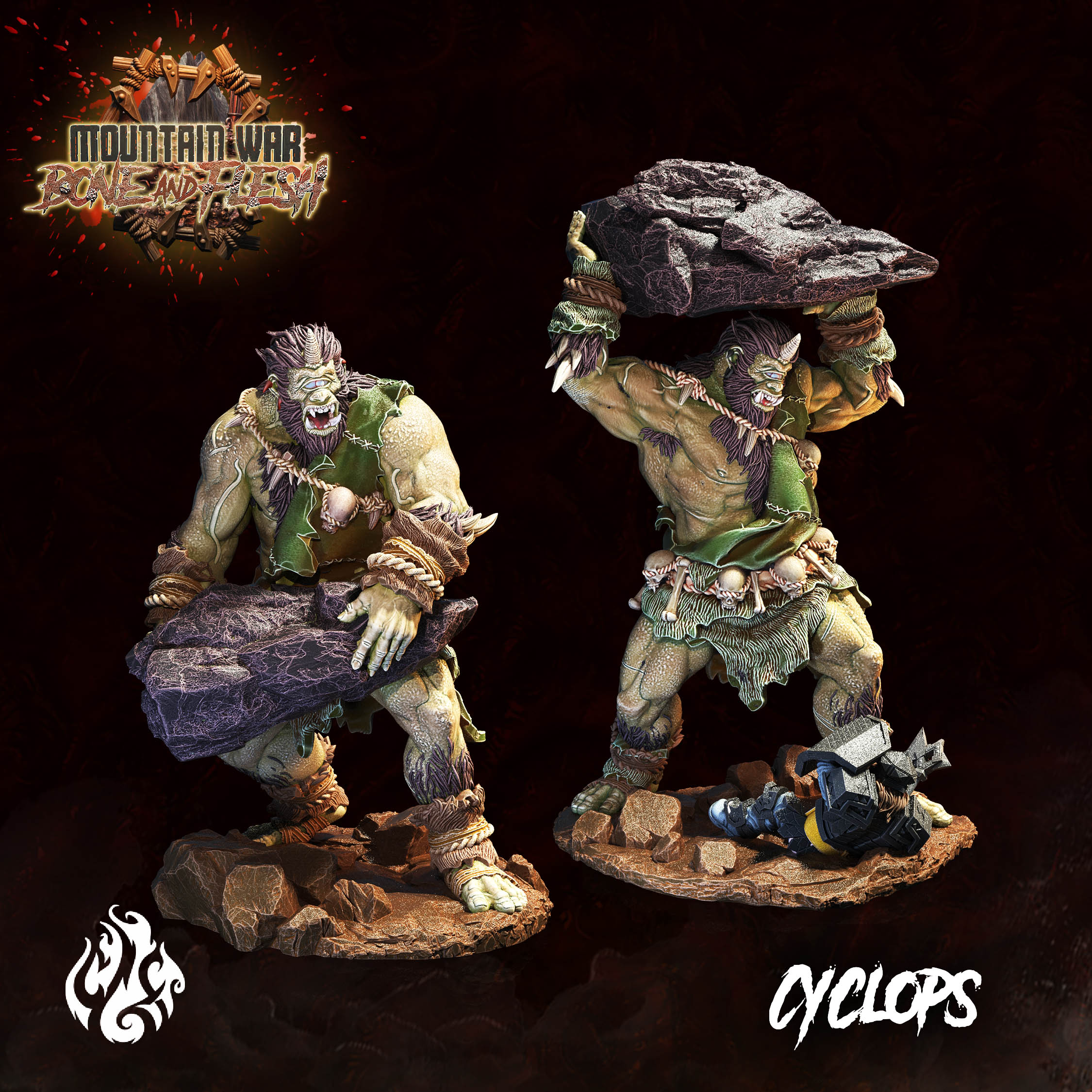 3D file February '22 Release - Mountain War: Bone and Flesh ⛰️・3D ...