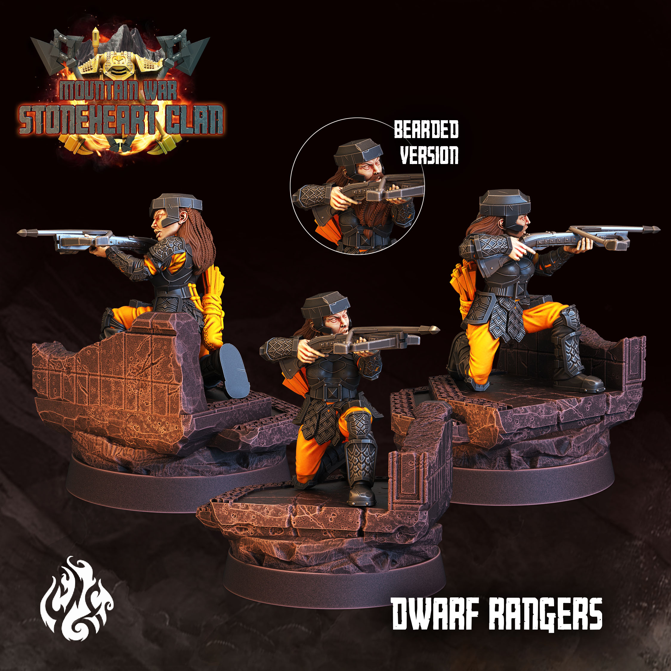3D file Dwarf Rangers・3D printable model to download・Cults