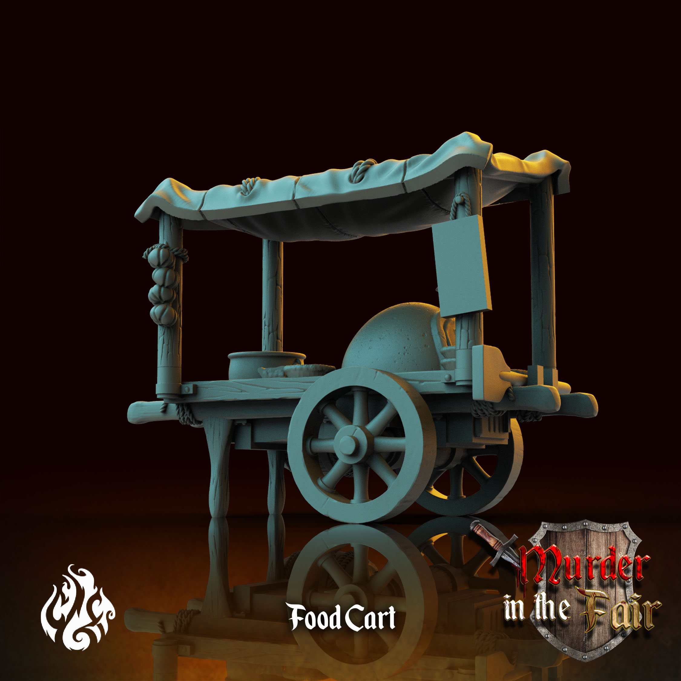 3D file Food Cart・3D printing design to download・Cults