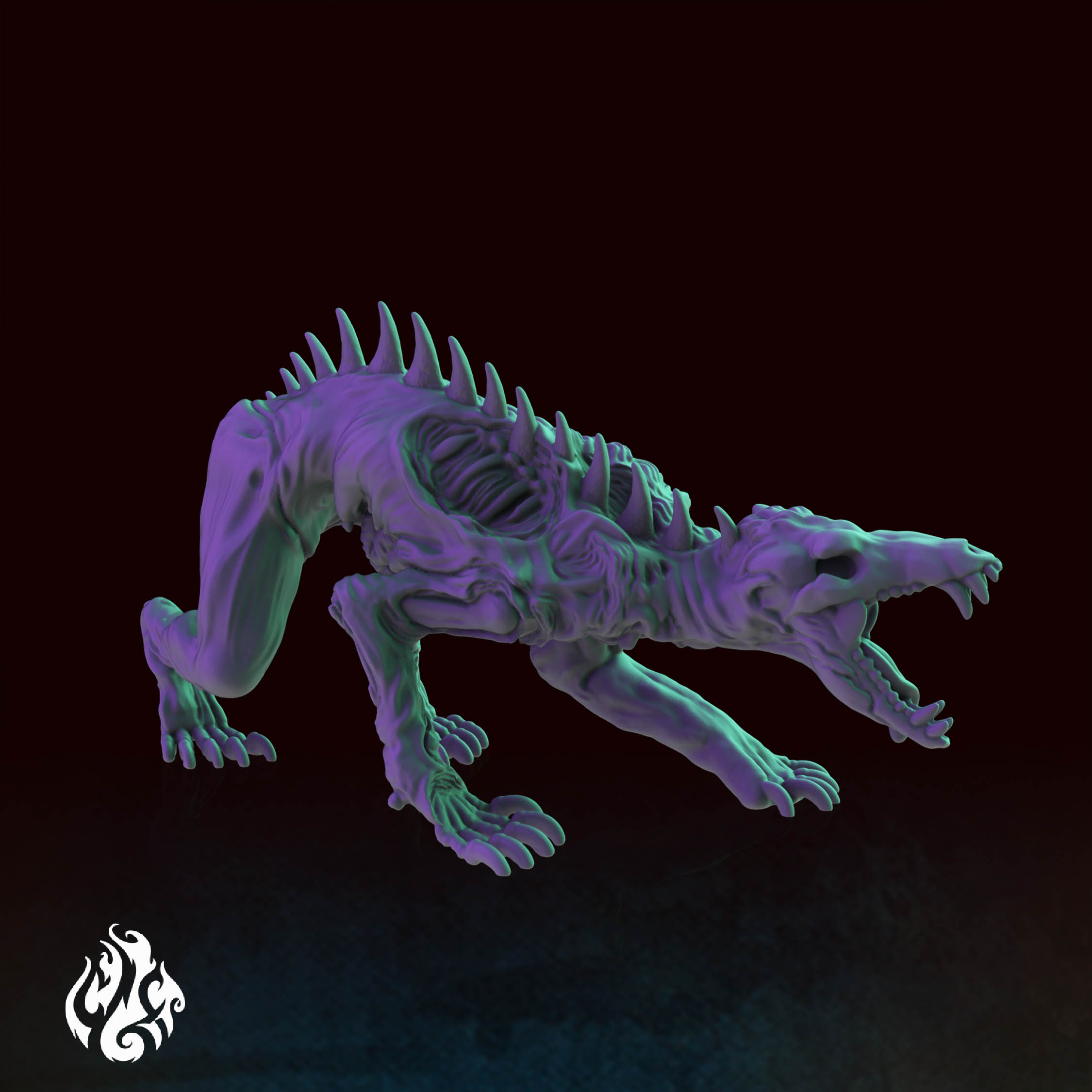 3D file Zombie Lycan・3D printing idea to download・Cults