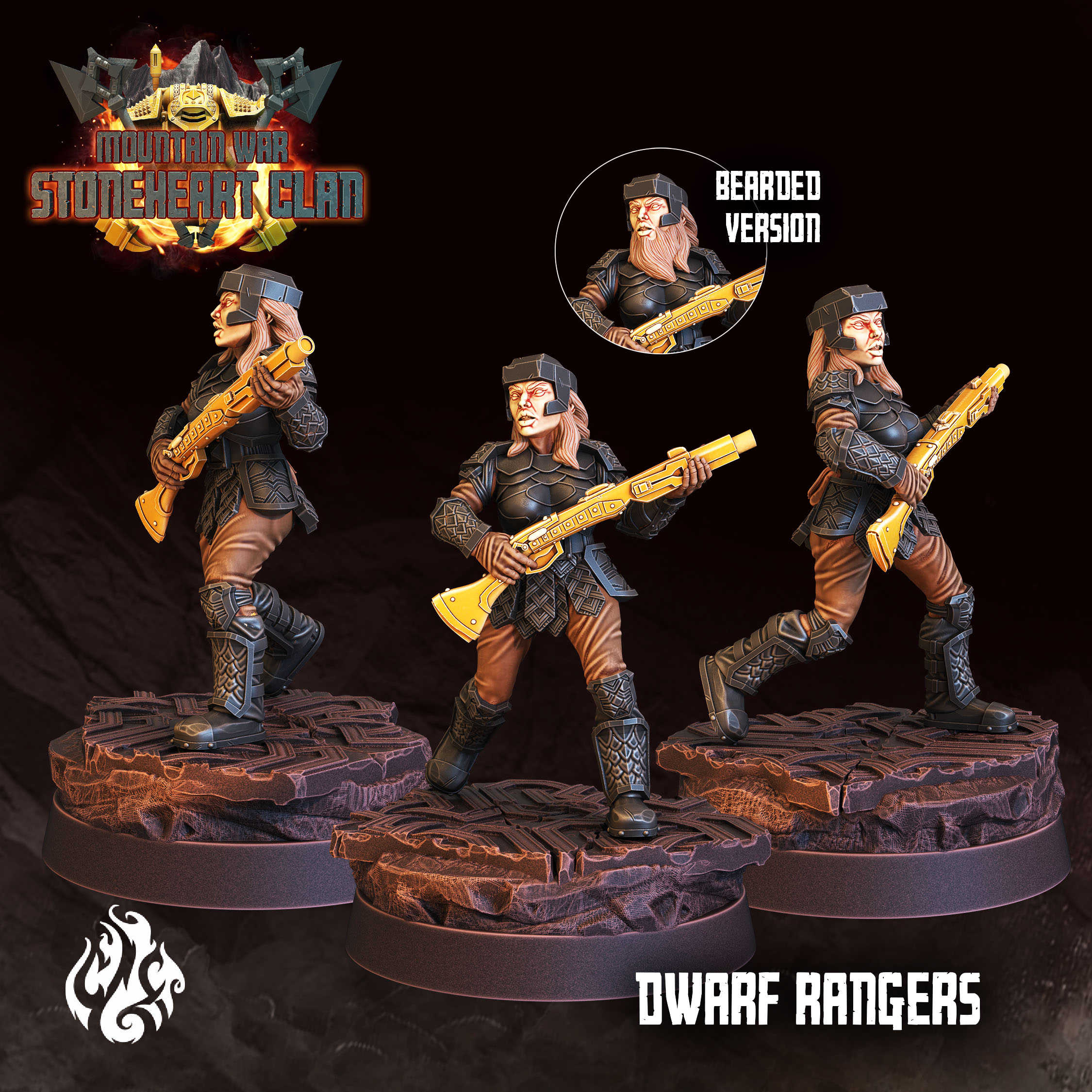 3D file Dwarf Rangers・3D printable model to download・Cults