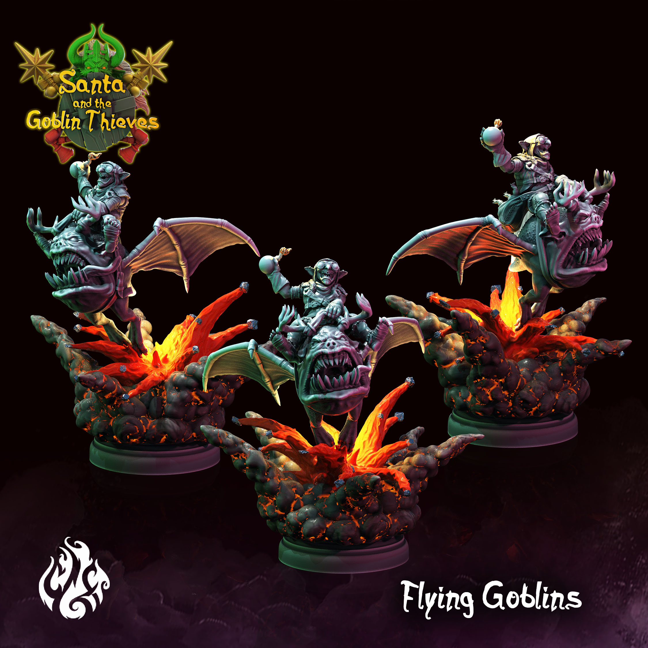 3D file Flying Goblin Bombers・3D printing design to download・Cults