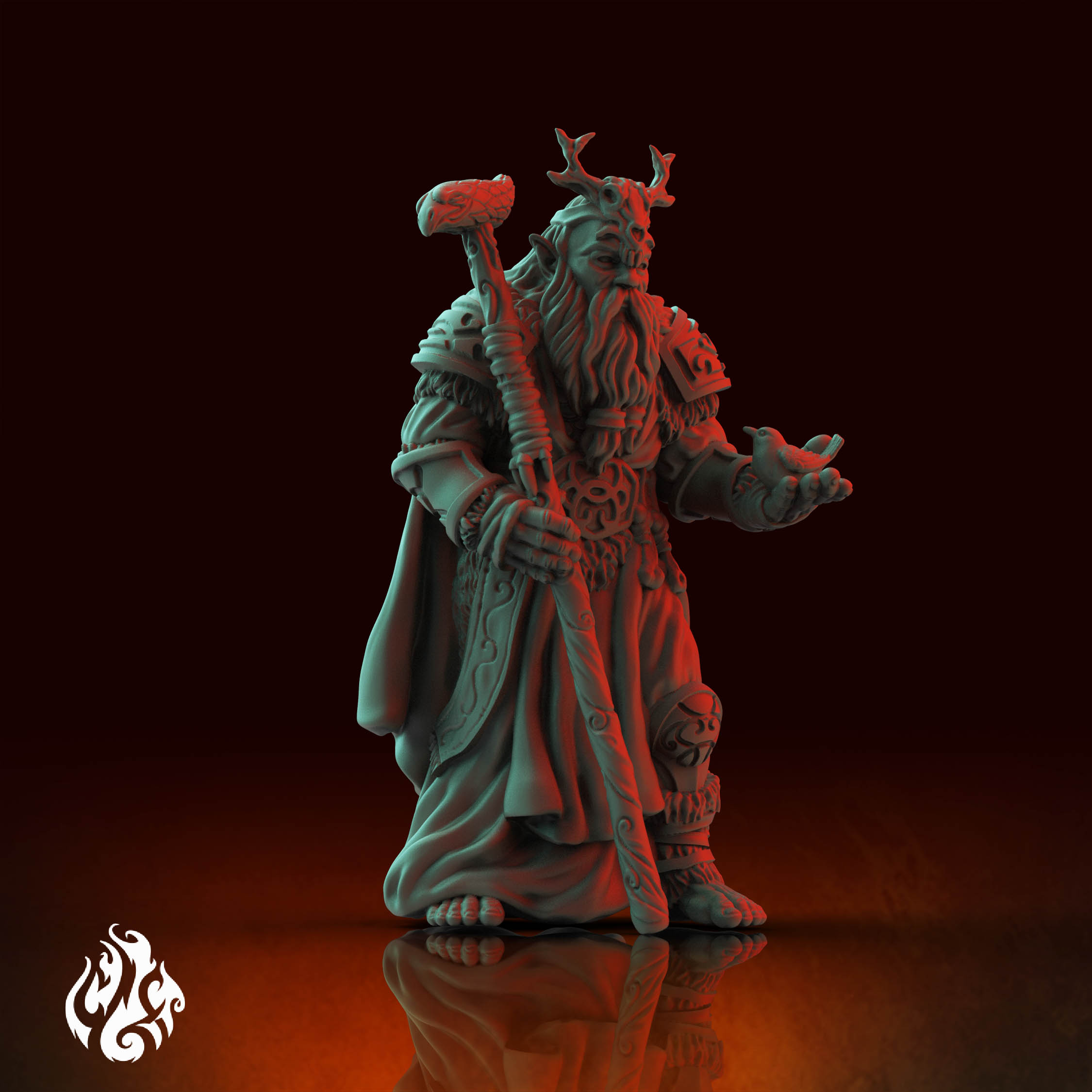 3D file Sitor, Firbolg Druid・3D printable model to download・Cults
