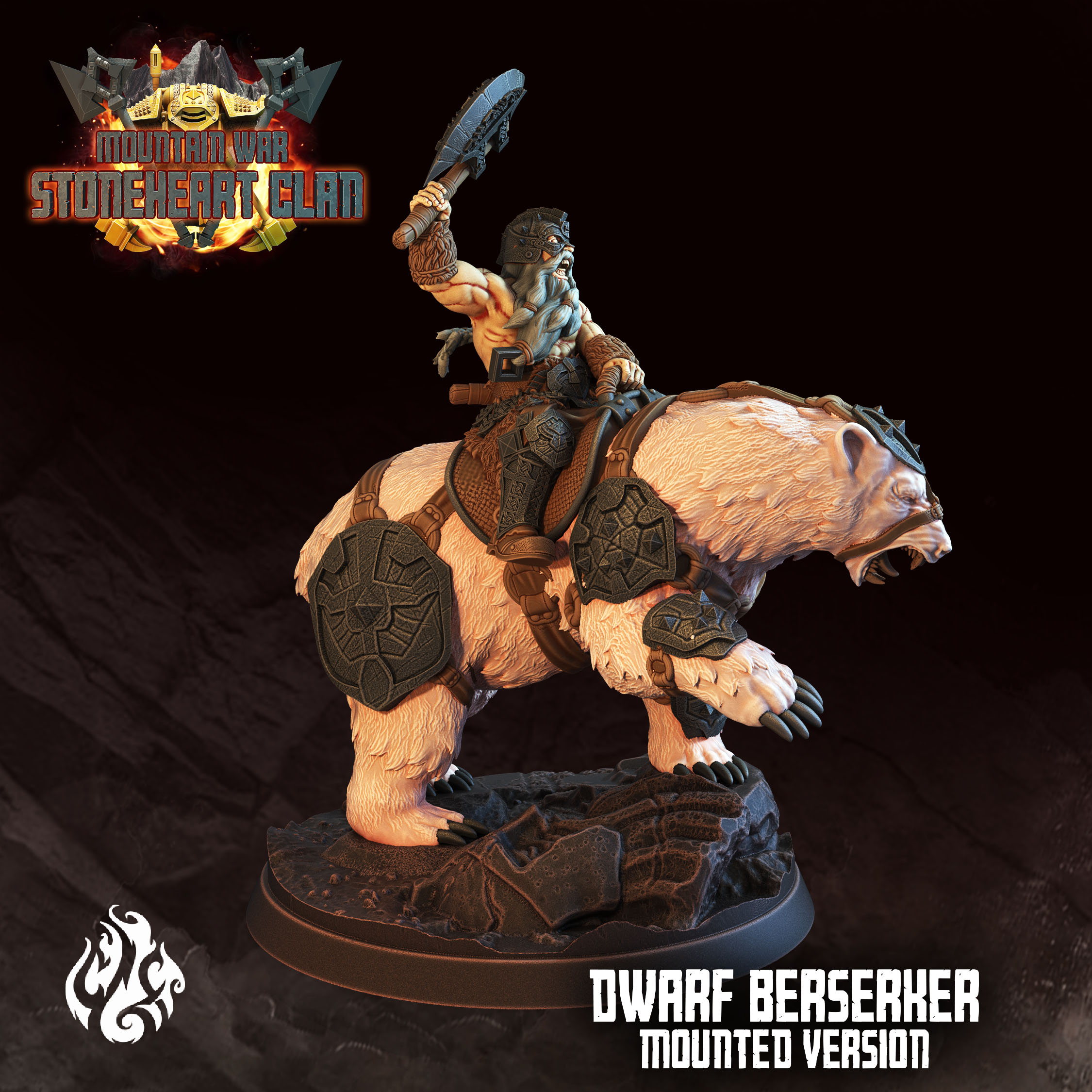 3D file Dwarf Berserkers・3D print model to download・Cults