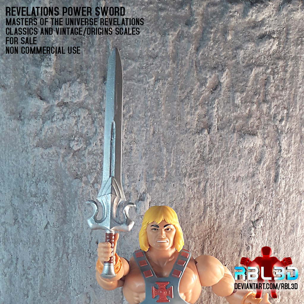 OBJ file Motu Revelations He-man Power Sword (redesign) 🗡️・Design to ...