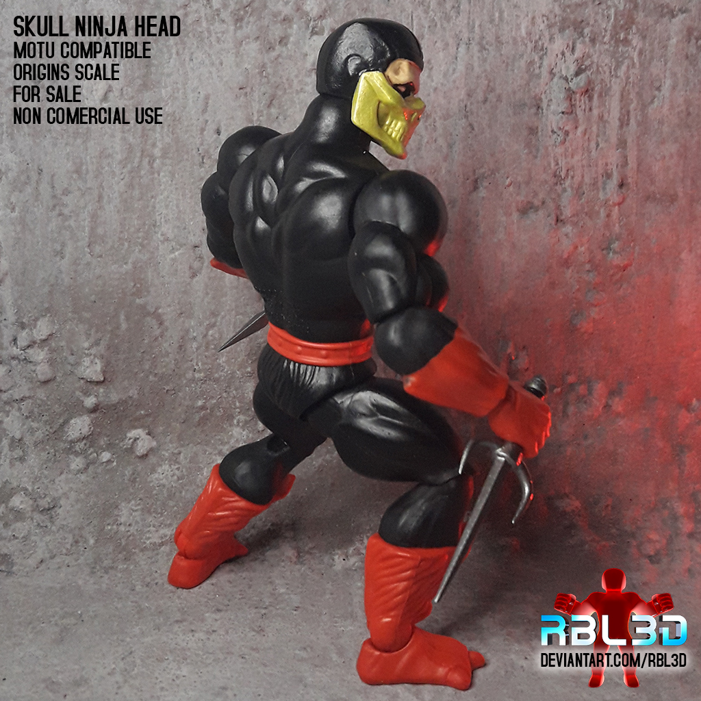 OBJ file Skull Ninja Head (Motu compatible) 💀・Model to download and 3D ...