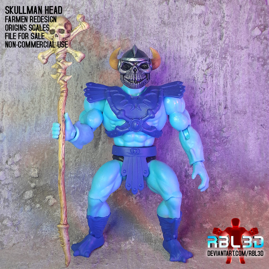 OBJ file Skullman Farmen (motu compatible)・Template to download and 3D ...