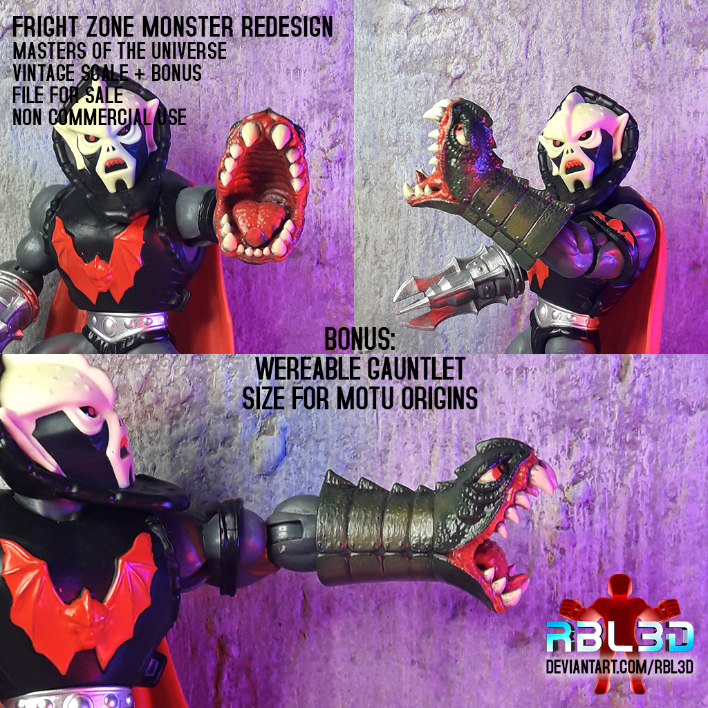 OBJ file Fright Zone Monster redesign (motu evil horde)・3D printable ...