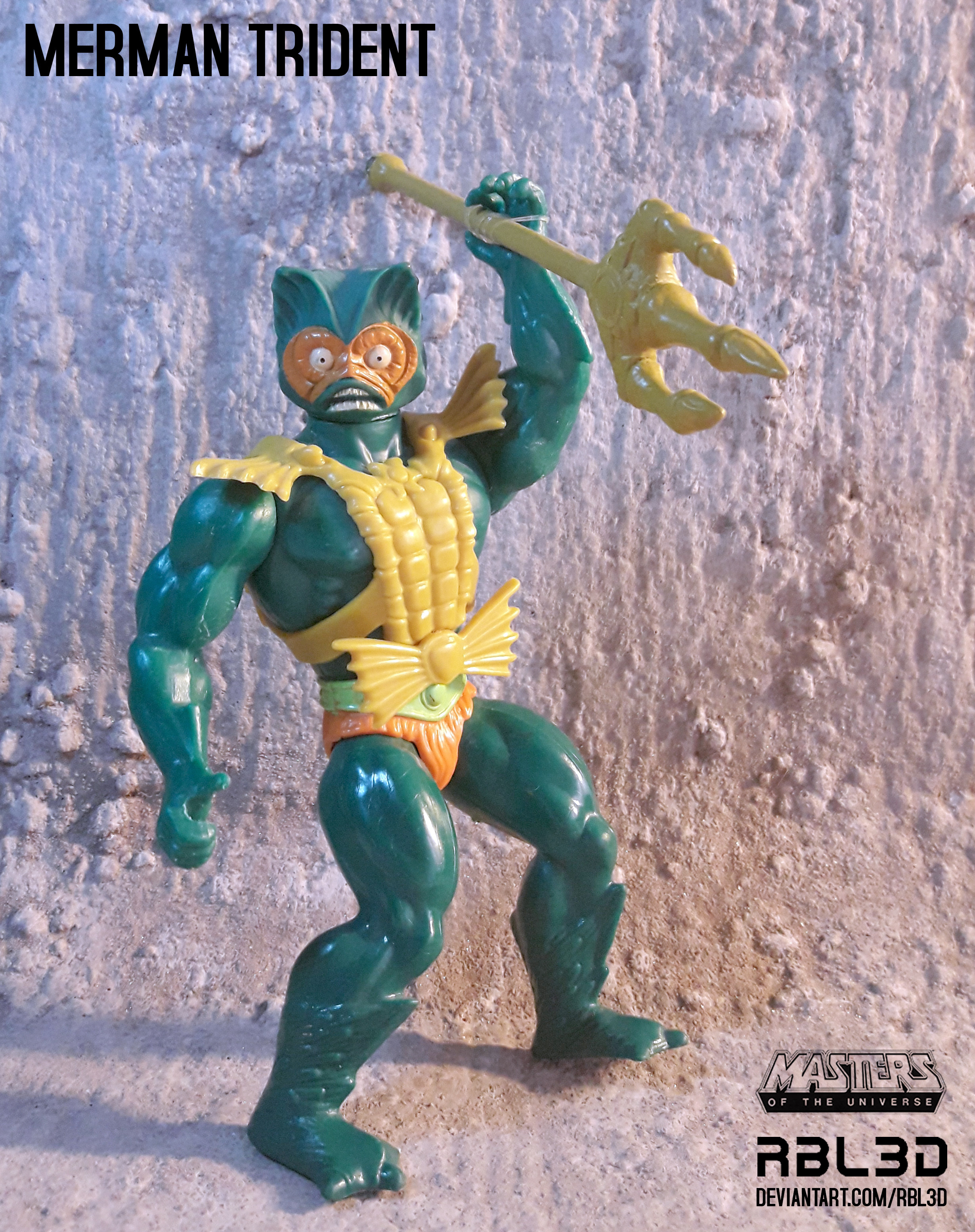 Archivo OBJ Merman's Trident weapon for vintage and origins (MOTU HE ...