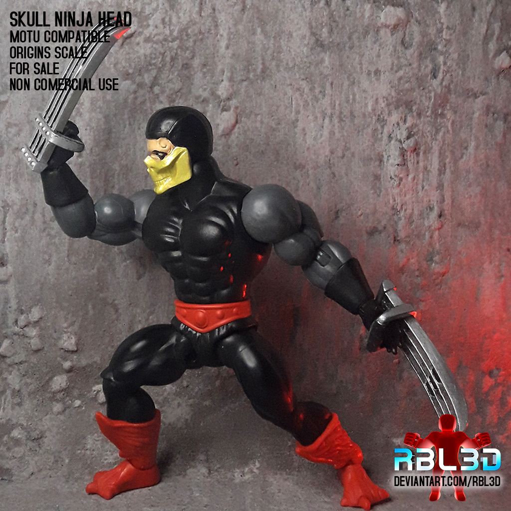 OBJ file Skull Ninja Head (Motu compatible) 💀・Model to download and 3D ...