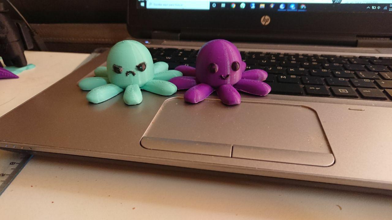 Free STL file Octopus Octopus Angry/Happy・3D print design to download・Cults