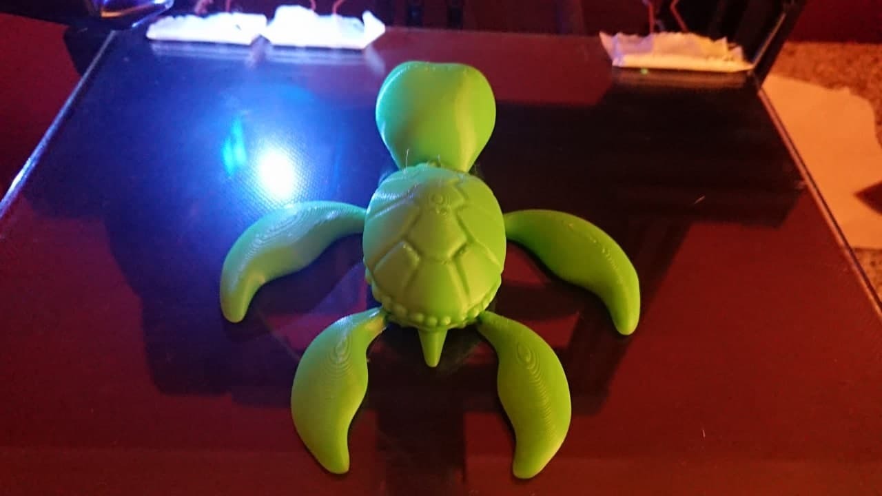 STL file ARTICULATED LITTLE TURTLE - FLEXI PRINT-IN-PLACE ARTICULATED ...
