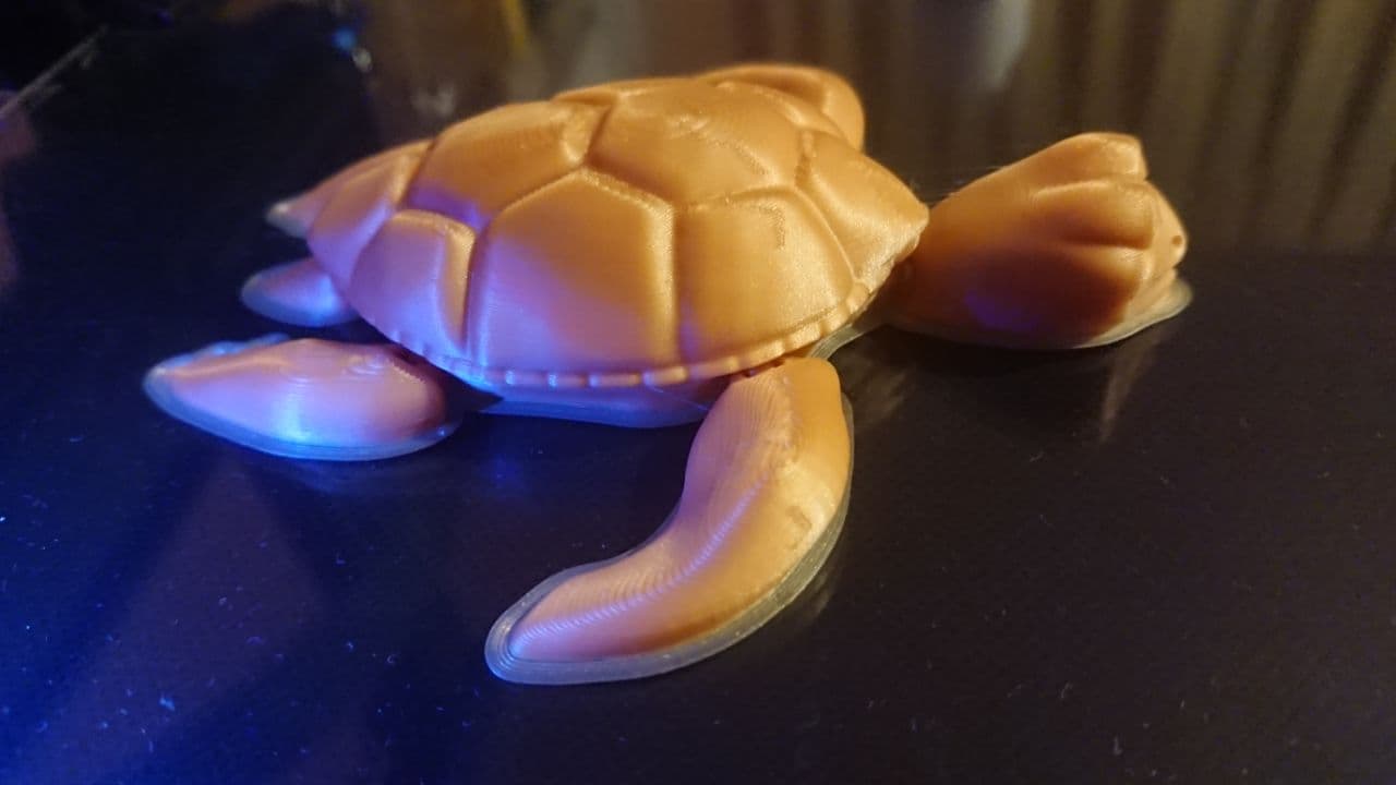 Free STL file Articulated Turtle - Articulated Turtle FLEXI PRINT-IN ...