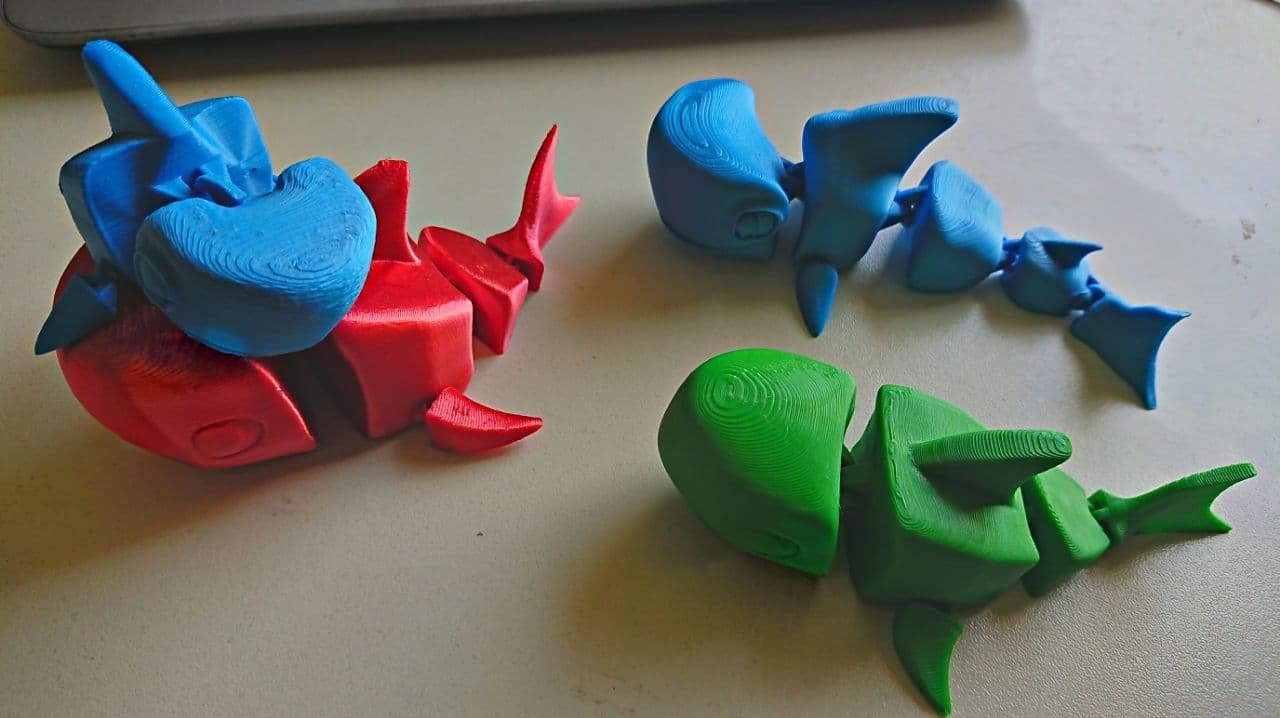 Free STL file Articulated Little Fish - Articulated Little Fish FLEXI ...