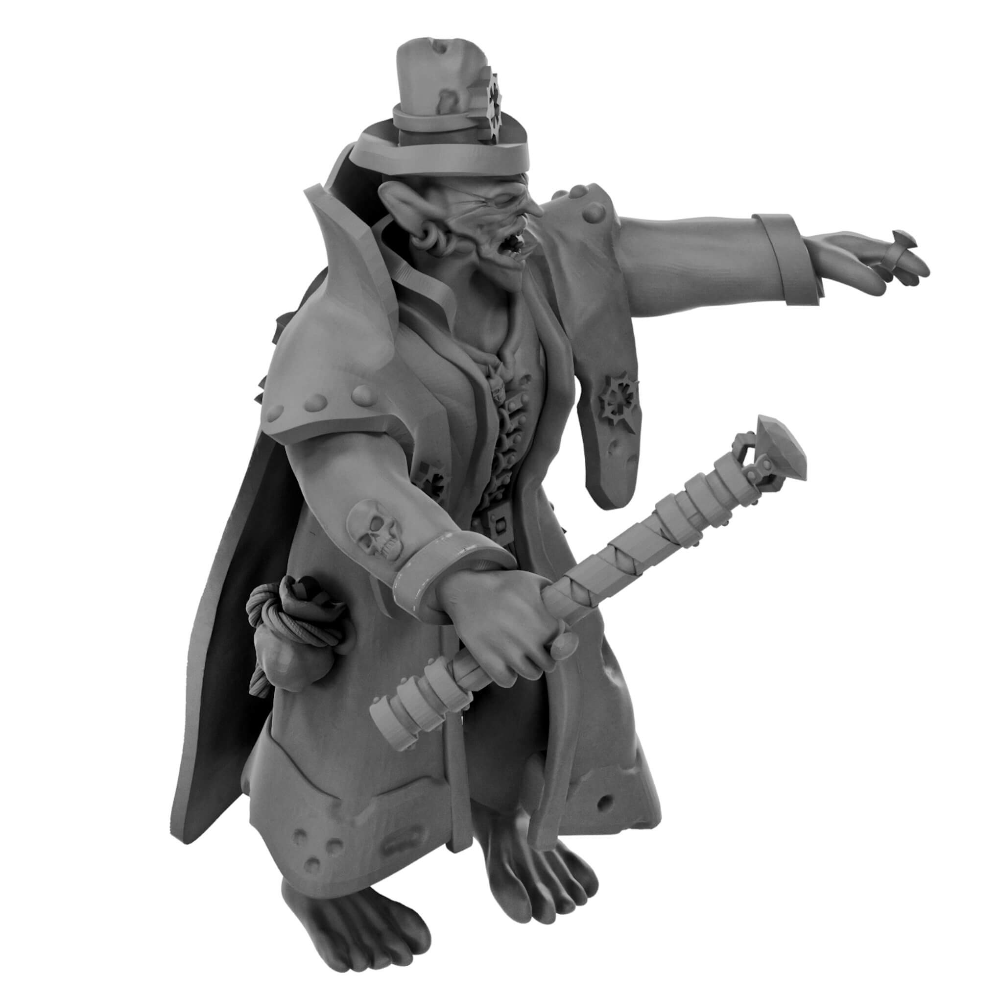 STL file dnd Goblin ring leader (resin miniature) 👺・Template to ...