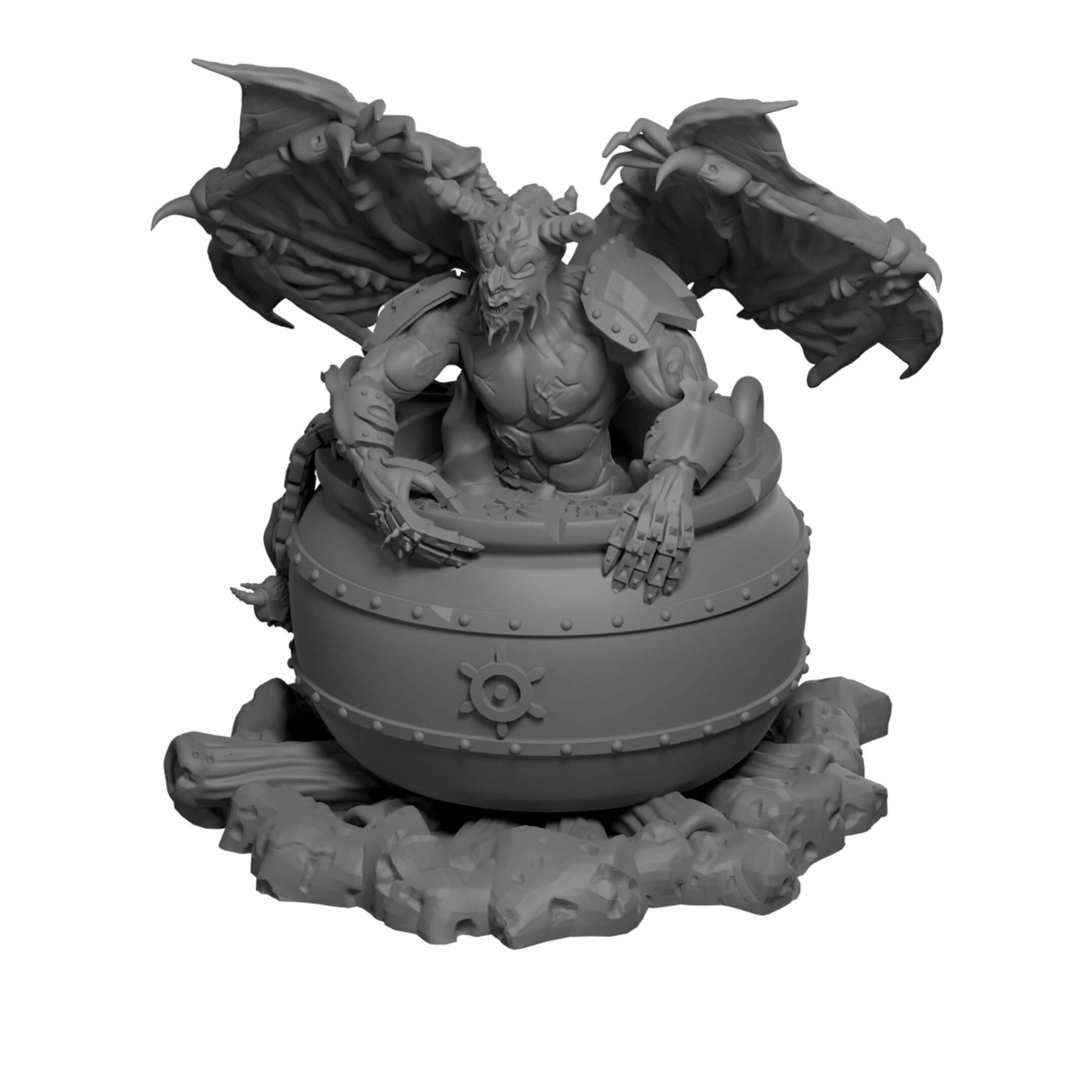 STL file Witches cauldron and demonic summoning cauldron・3D printable ...