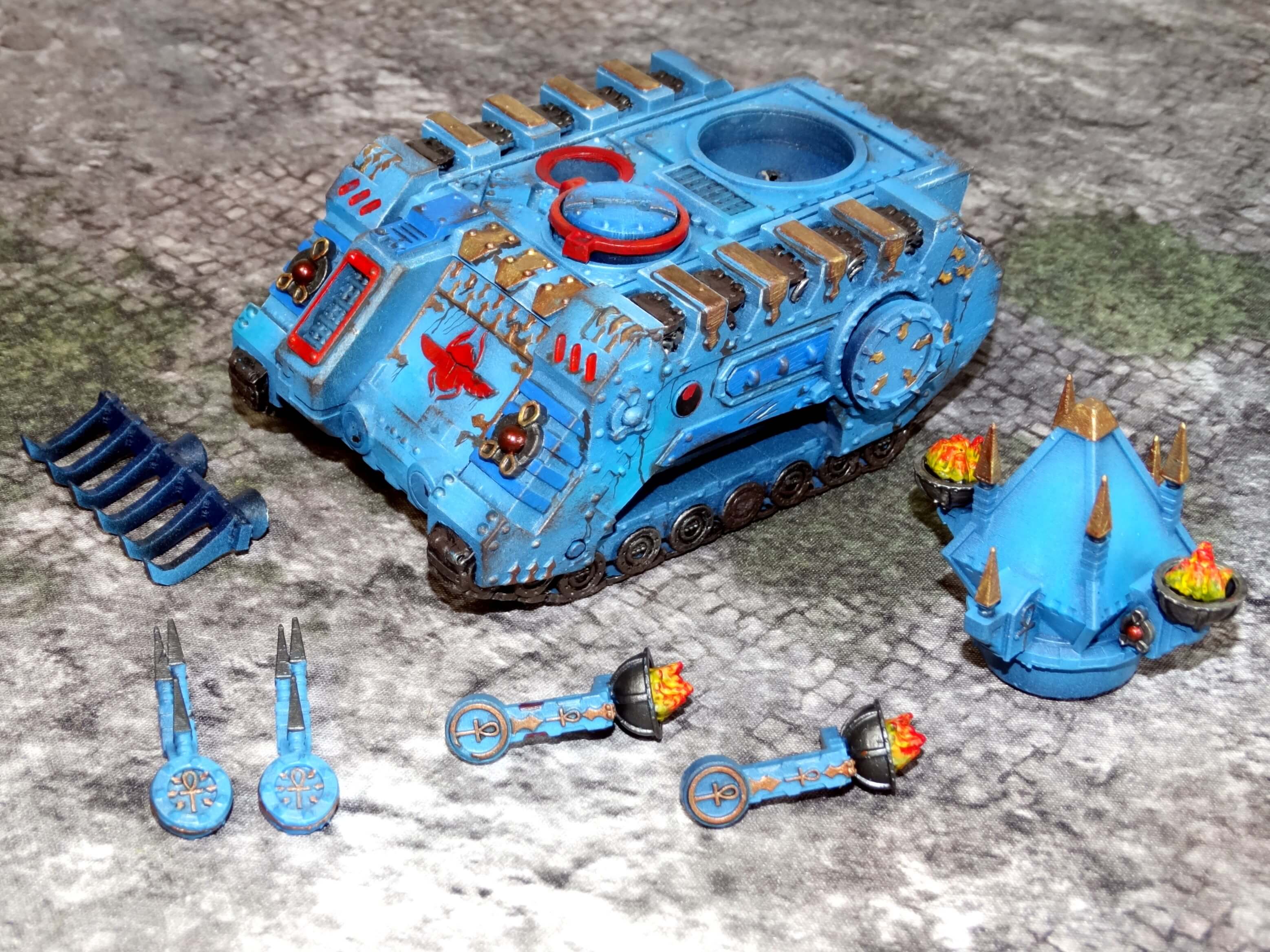 3D file Sci Fi APC/Tank (Egypt and generic themed) with interchangeable ...