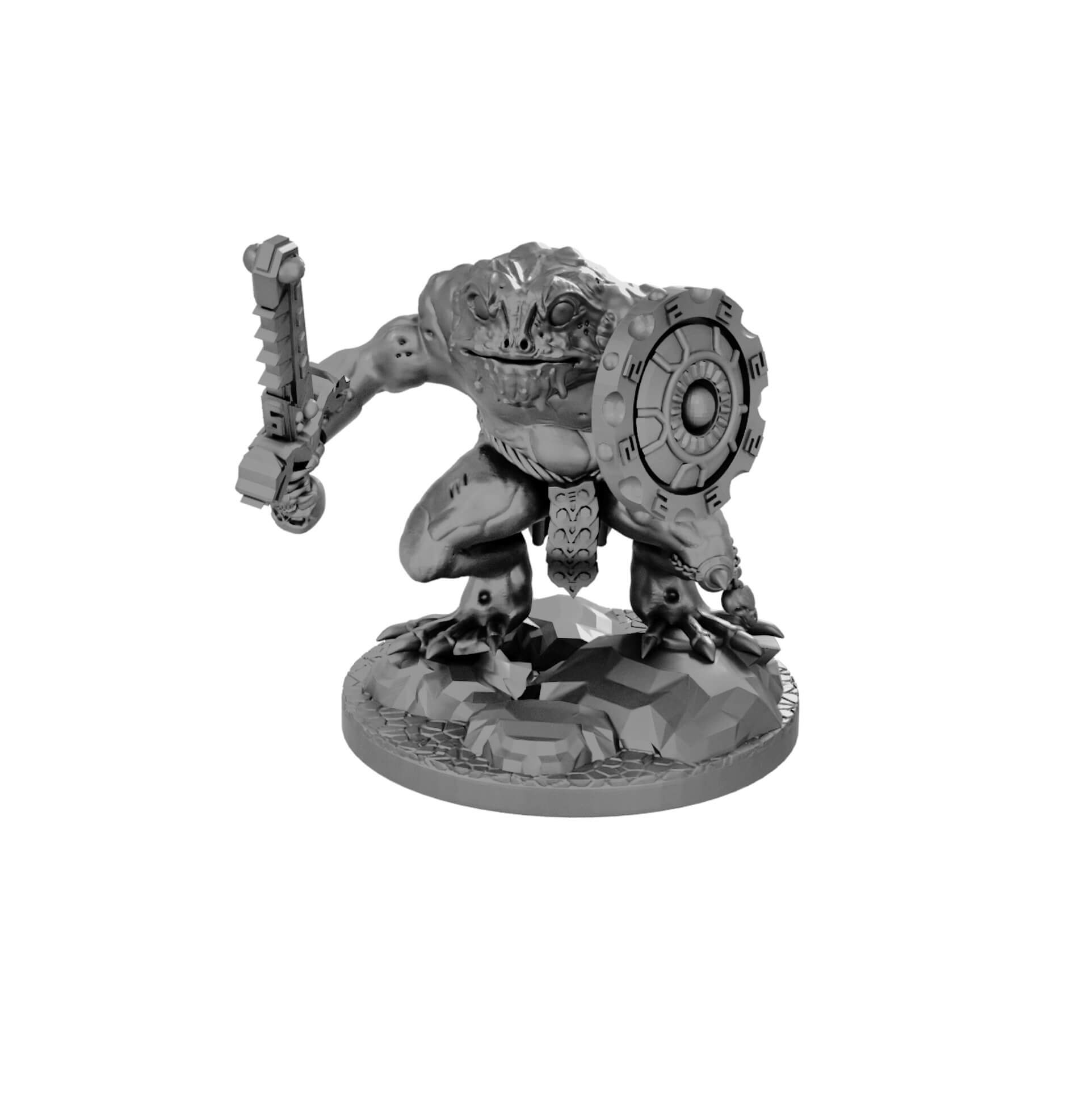 3D file Frog warrior Skink proxy (Seraphon army proxy miniatures) 🐸・3D ...