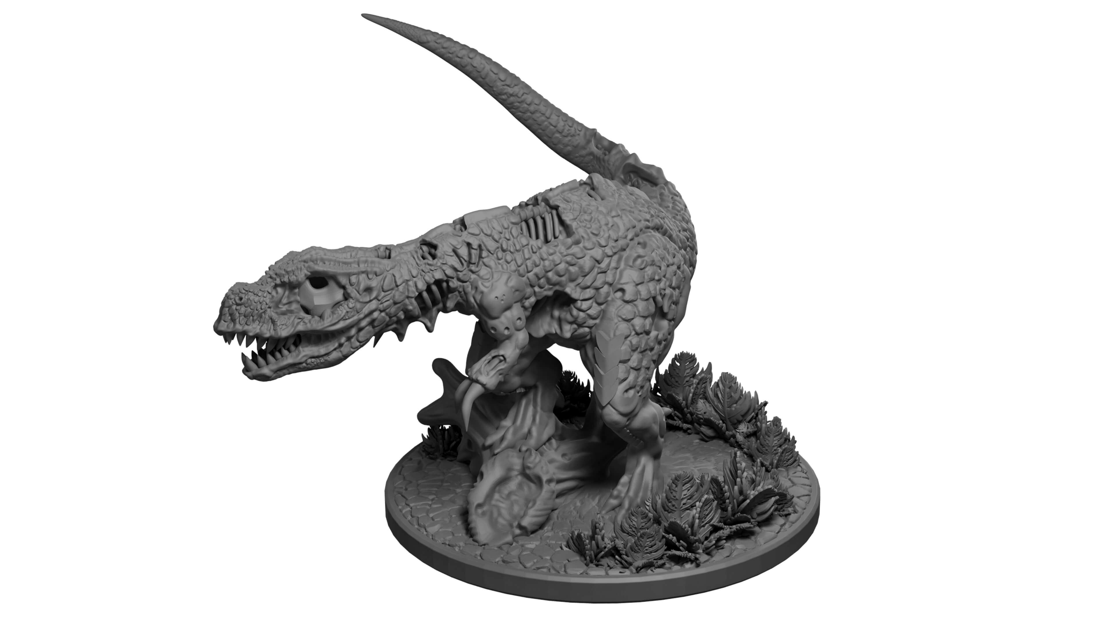 STL file Zombie t-rex (undead dinosaurs)・3D print design to download・Cults