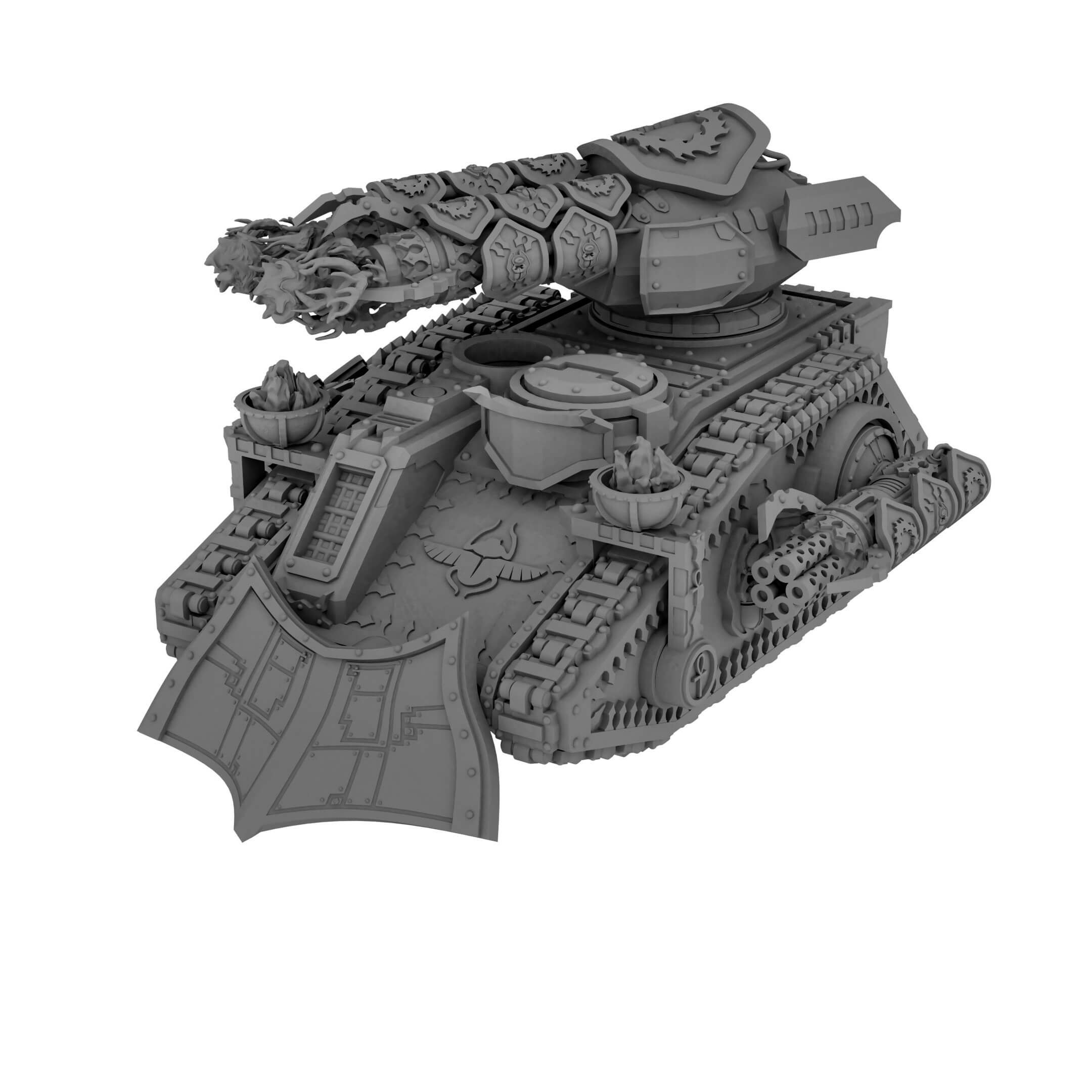 3D file Sci Fi APC/Tank (Egypt and generic themed) with interchangeable ...