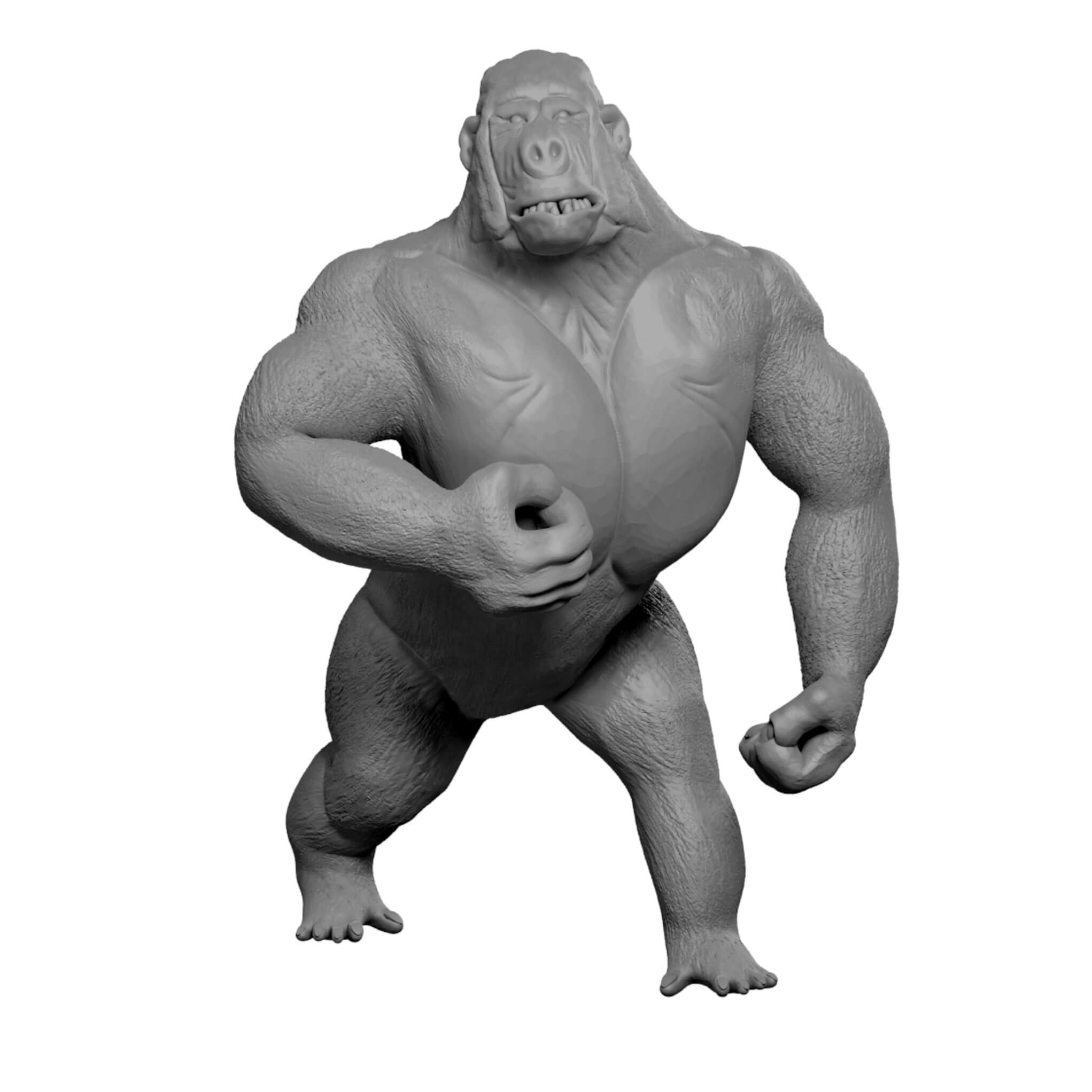 STL file dnd Gorilla miniatures・3D printer design to download・Cults