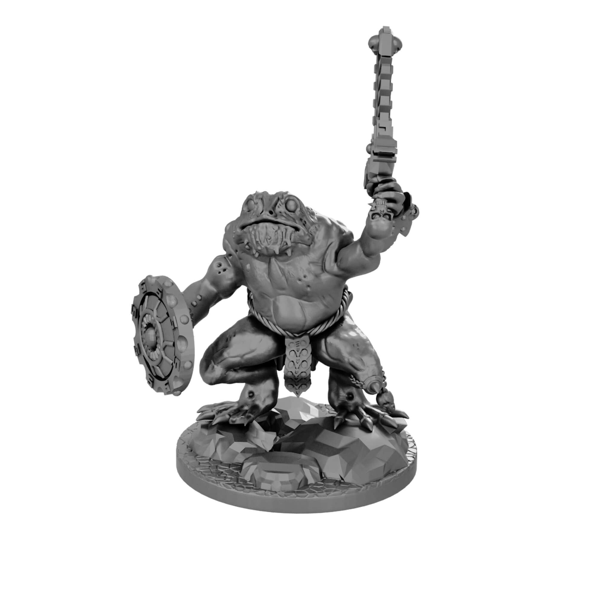 3D file Frog warrior Skink proxy (Seraphon army proxy miniatures) 🐸・3D ...