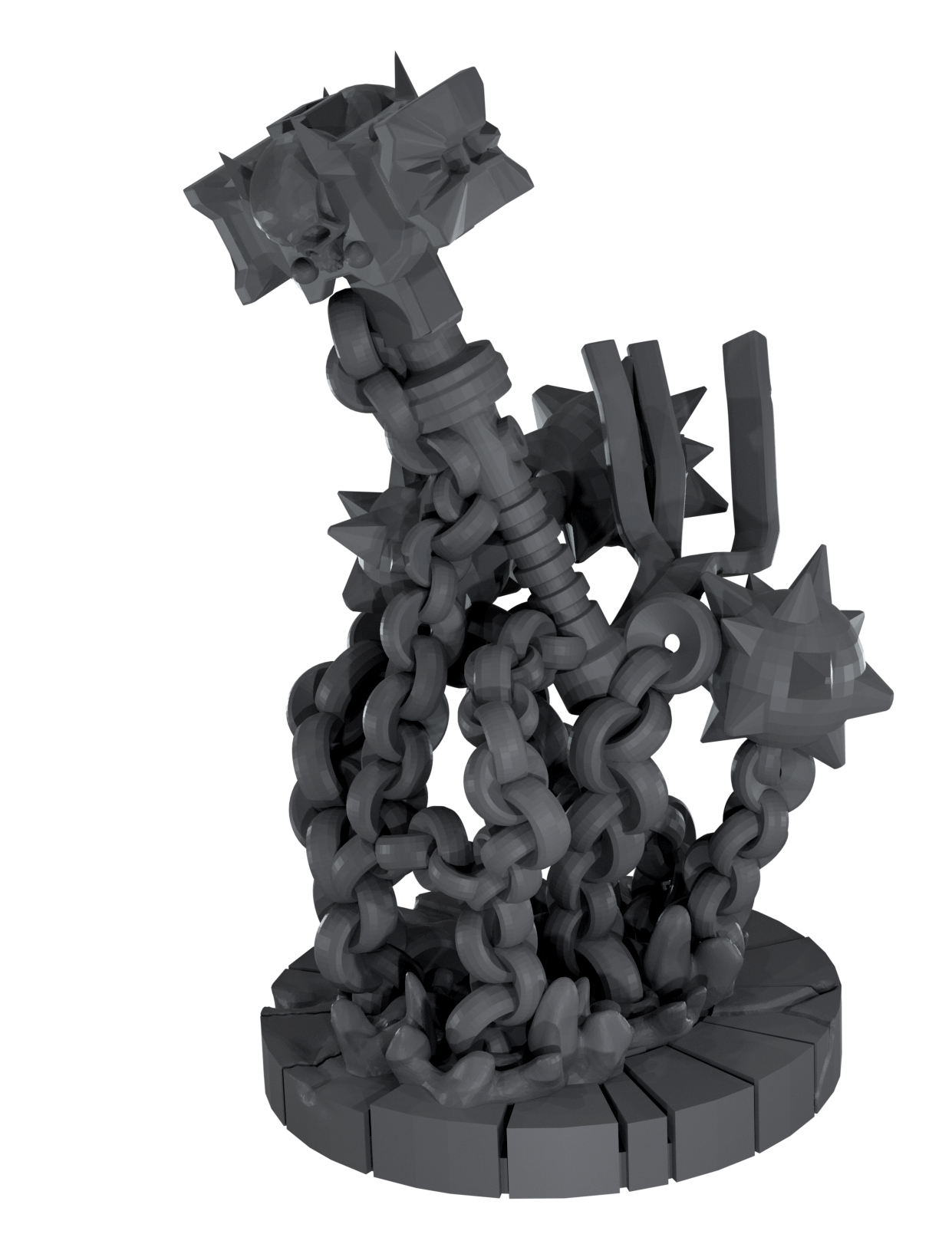 Download STL file Hammer spiritual weapon • 3D print design ・ Cults