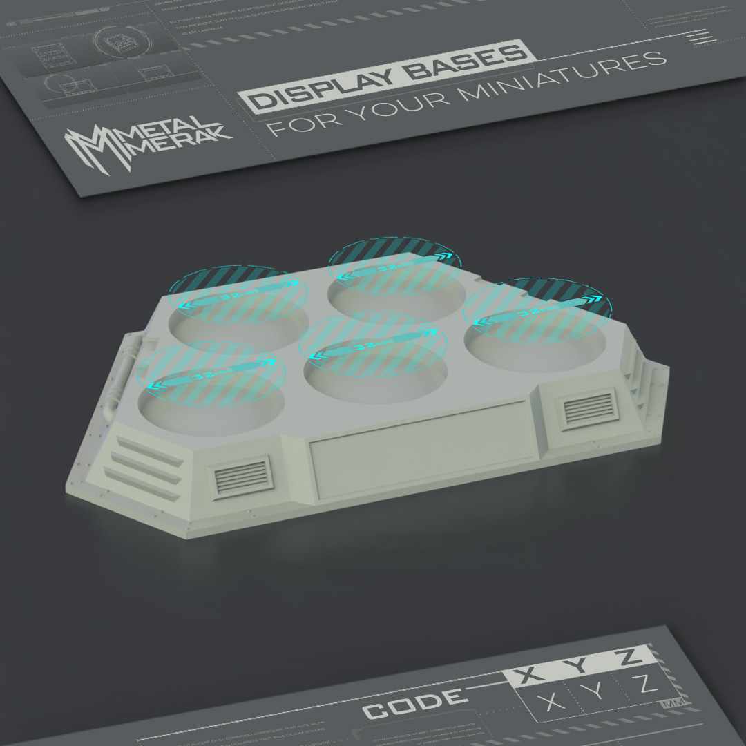 STL file SPECIAL B 5X 32MM - BASE DISPLAY FOR MINIATURES・3D printing ...