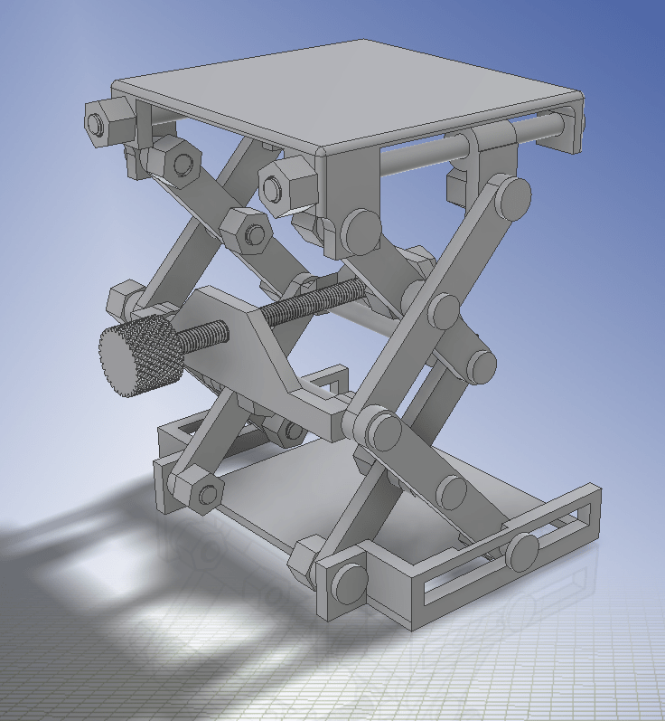 Free STL file Lab Jack Scissor Stand 🥼・Object to download and to 3D ...