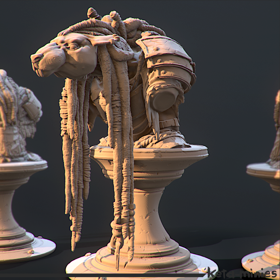 Free STL file The Dreaded Rat bust・3D print object to download・Cults