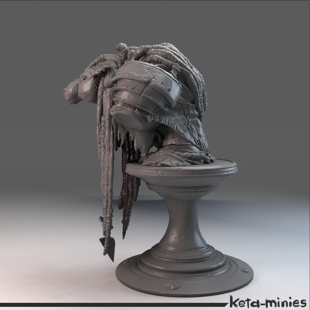 Free STL file The Dreaded Rat bust・3D print object to download・Cults