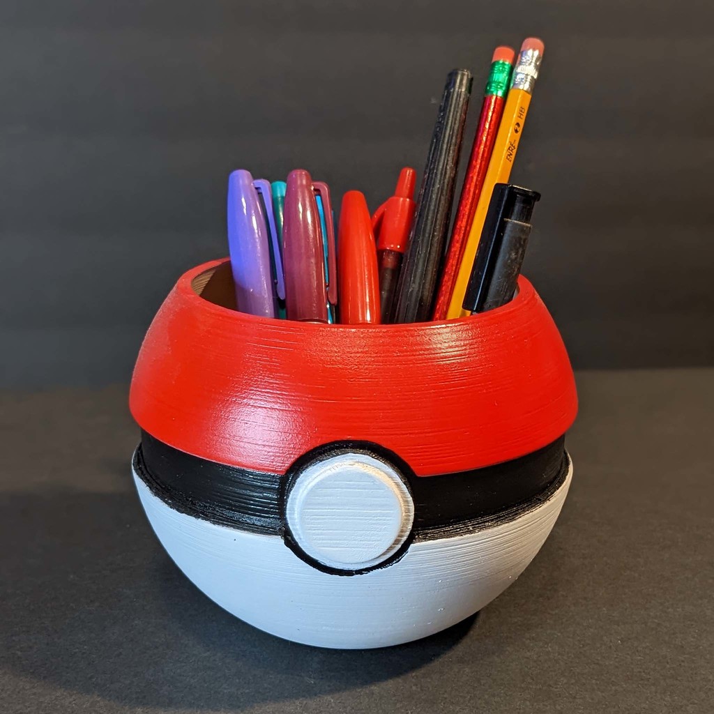 Free 3D file Pokeball Holder・3D printer design to download・Cults